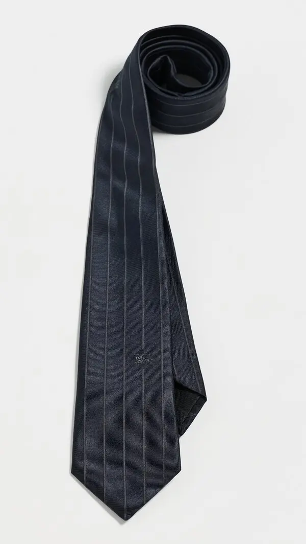 Burberry Pinstripe Silk Tie