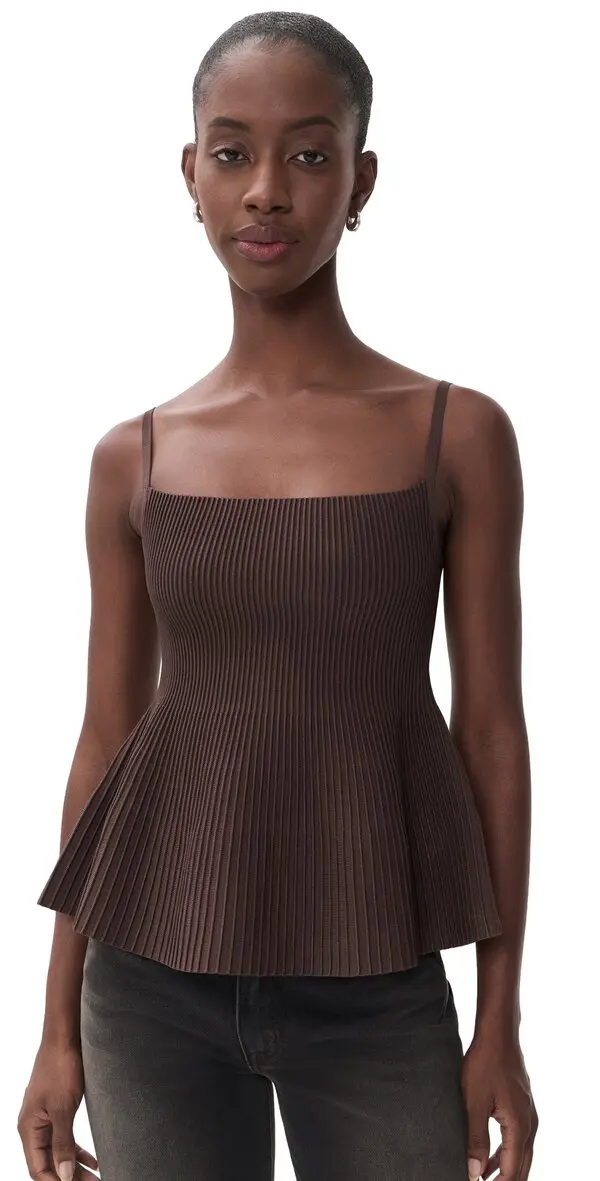 DL1961 Peplum Tank - Truffle