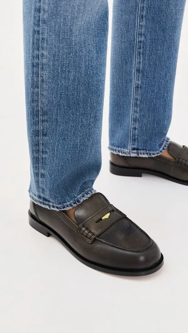 Madewell Porto Brushed Penny Loafers