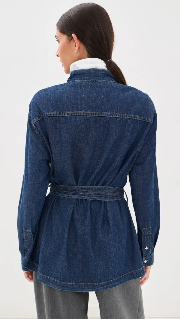 TWP Tamzin Denim Belted Top