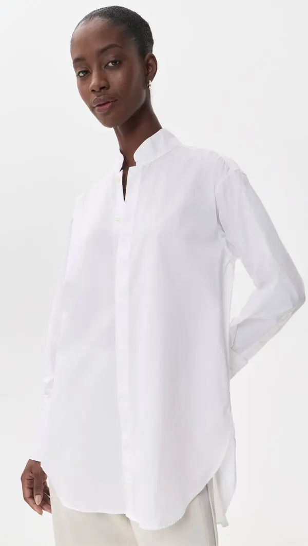 Comme Si Mandarin Collar Shirt