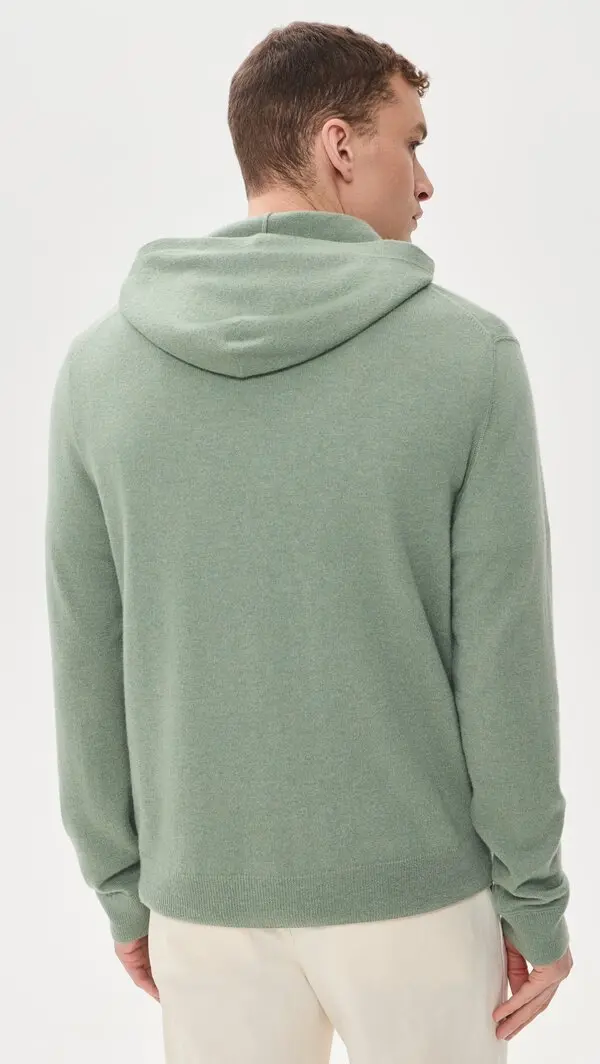 Rlx Ralph Lauren Washable Cashmere Hoodie - Fern Green Heather