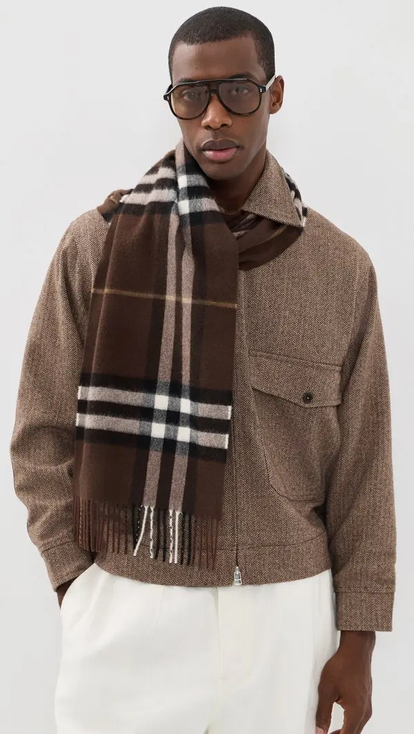 Burberry Giant Check Cashmere Scarf
