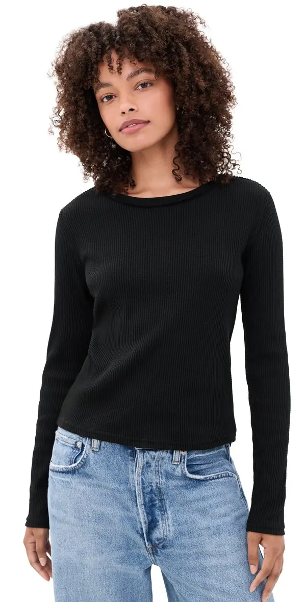 Z Supply Arlet Mini Thermal Top - Black