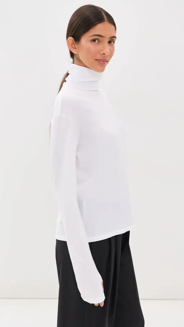 TWP Abby Cotton Turtleneck Top