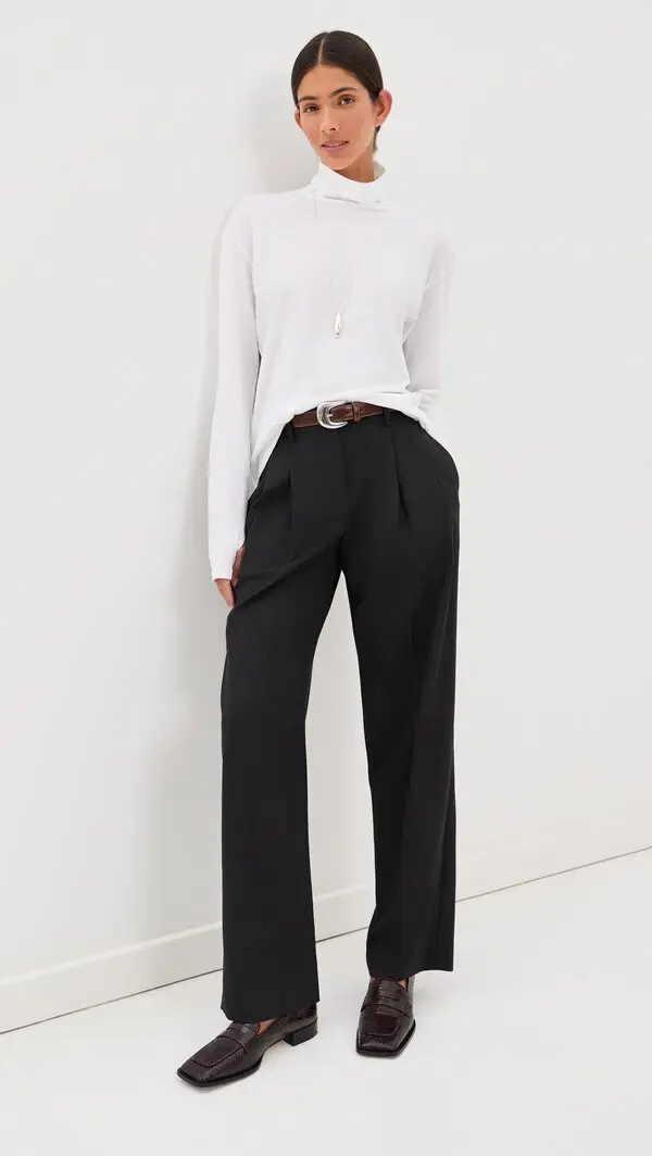 TWP Abby Cotton Turtleneck Top