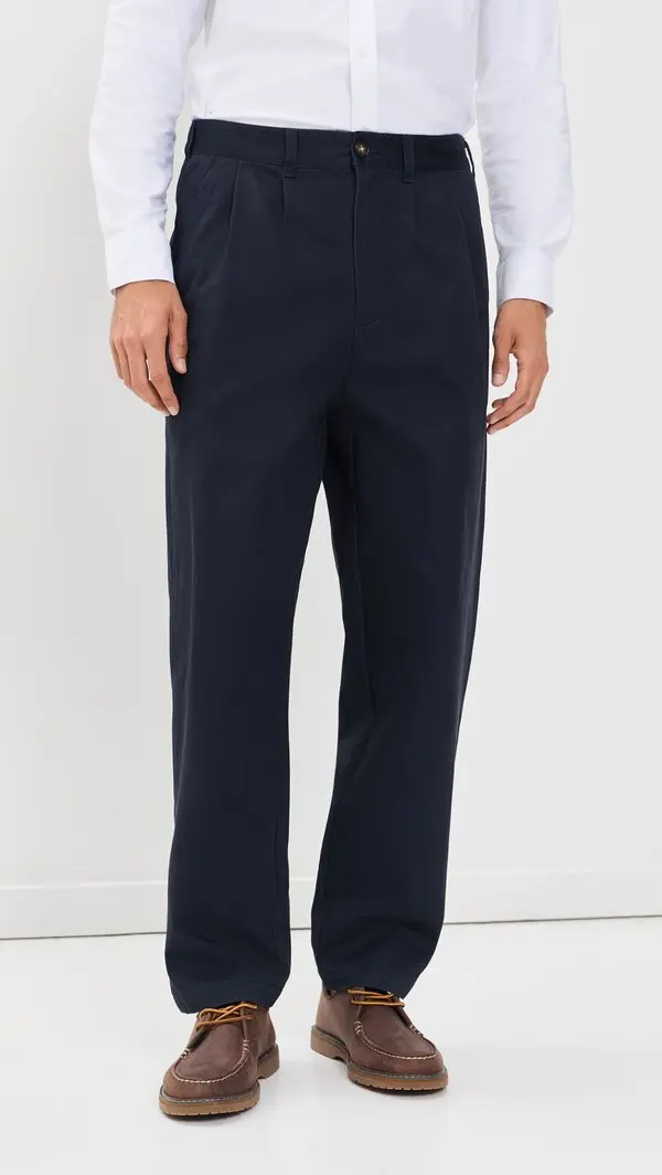 Barbour Yorklane Pleated Twill Trousers