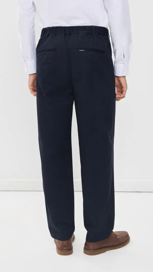Barbour Yorklane Pleated Twill Trousers