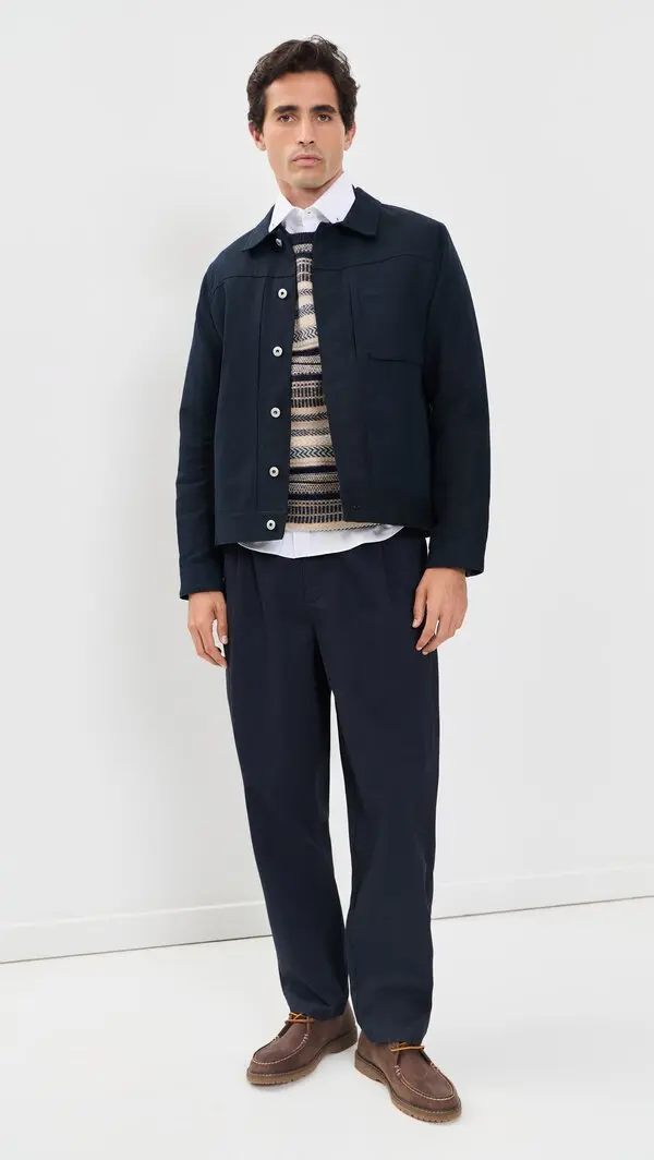 Barbour Yorklane Pleated Twill Trousers