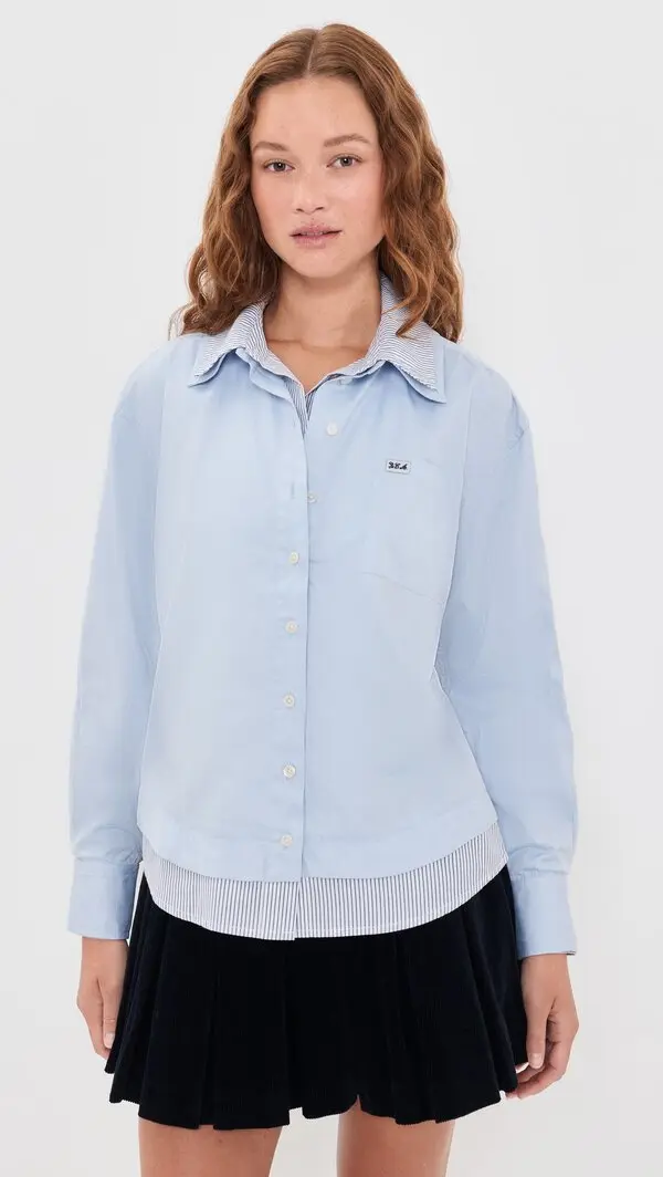 Sea Zayna Double Layered Button Down
