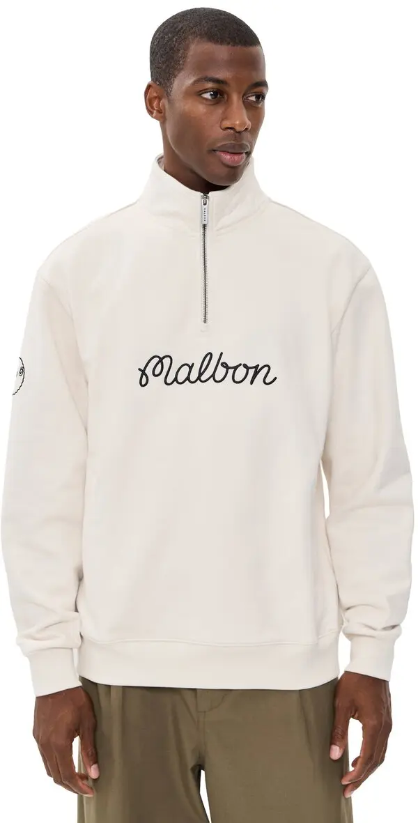 MALBON Collegiate Sweatshirt - Ivory