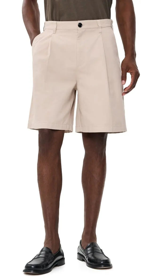 Obey Dean Pleated Shorts - Cement