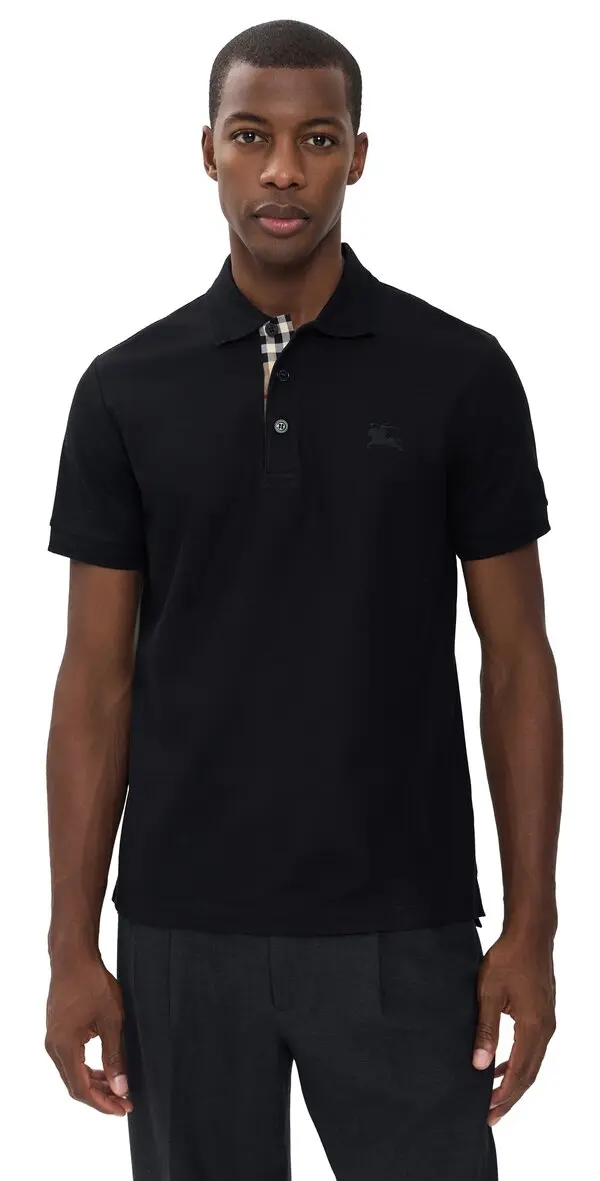Burberry Eddie Ekd Polo - Black