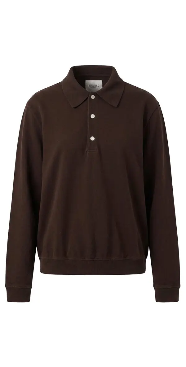Citizens Of Humanity Long Sleeve Banded Polo Shirt