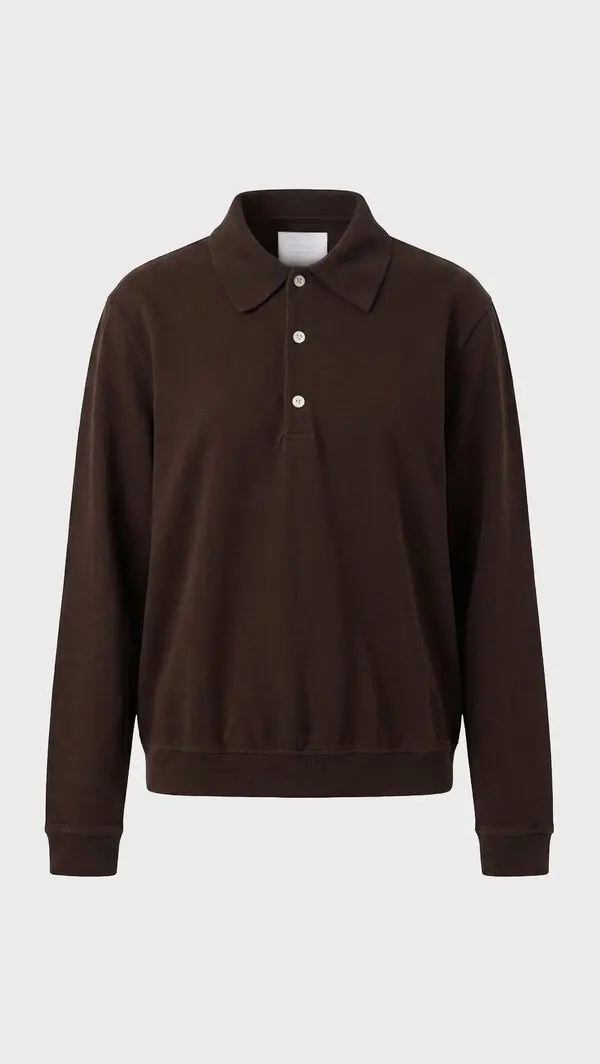 Citizens Of Humanity Long Sleeve Banded Polo Shirt