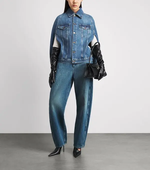 7 For All Mankind Denim Cape