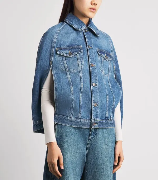 7 For All Mankind Denim Cape