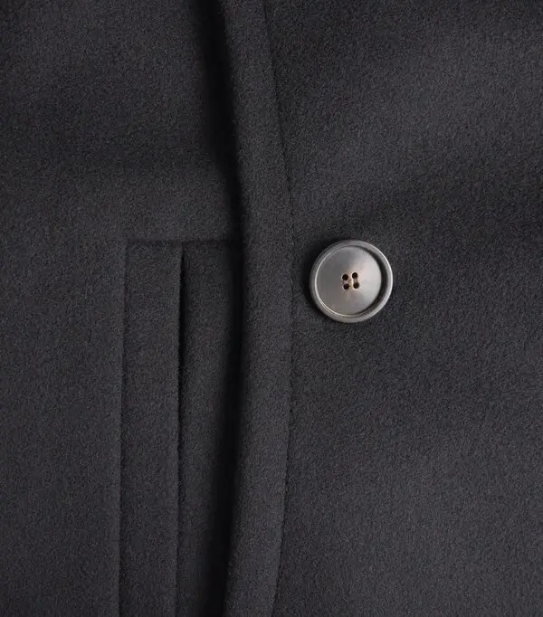 7 For All Mankind Wool-blend Double-breasted Fitted Blazer