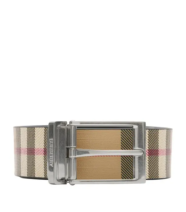 Burberry Reversible Check Belt