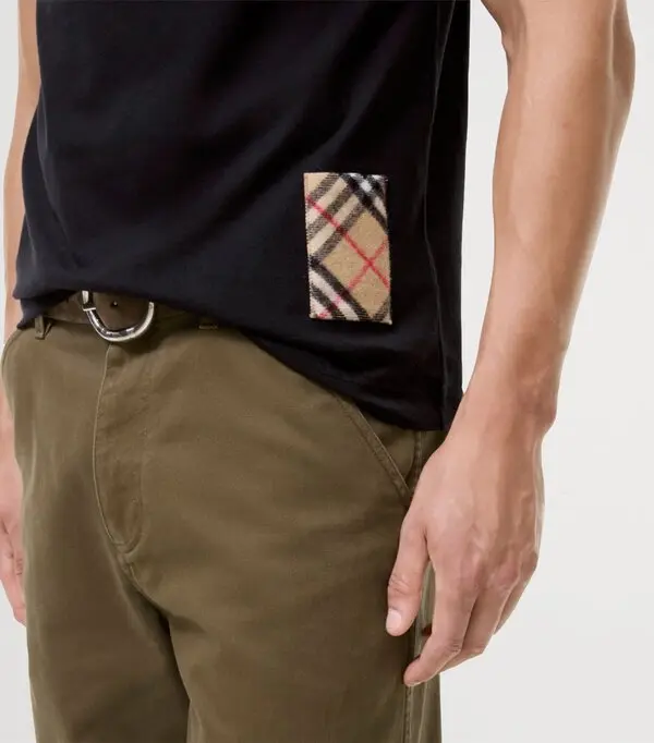 Burberry Cotton Check-patch T-shirt