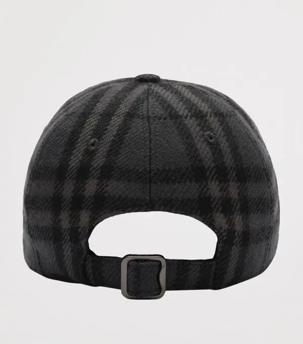 Burberry Wool Check Baseball Cap