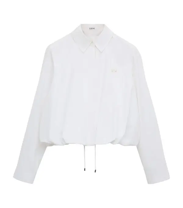 Loewe Drawstring-hem Shirt - White