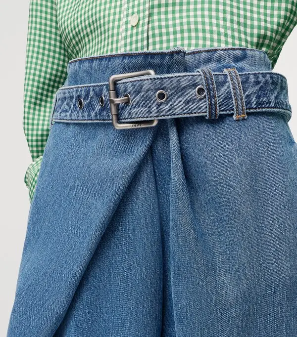 Loewe Draped Mid-rise Relaxed Jeans
