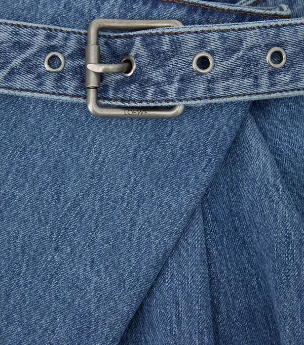 Loewe Draped Mid-rise Relaxed Jeans