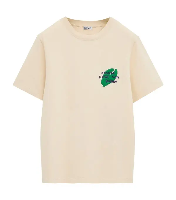 Loewe X Cosima Von Bonin Cotton Logo T-shirt - White