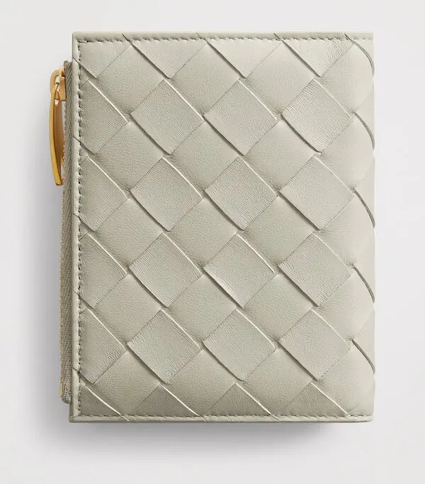 Bottega Veneta Small Leather Intrecciato Bifold Wallet