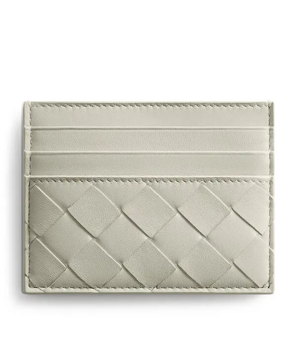 Bottega Veneta Nappa Leather Card Holder - Grey