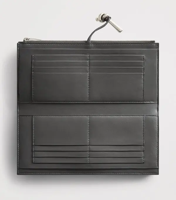 Bottega Veneta Large Leather Andiamo Bifold Wallet