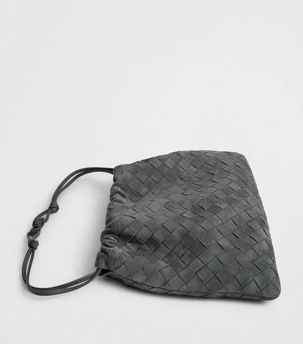 Bottega Veneta Suede Intrecciato Pouch