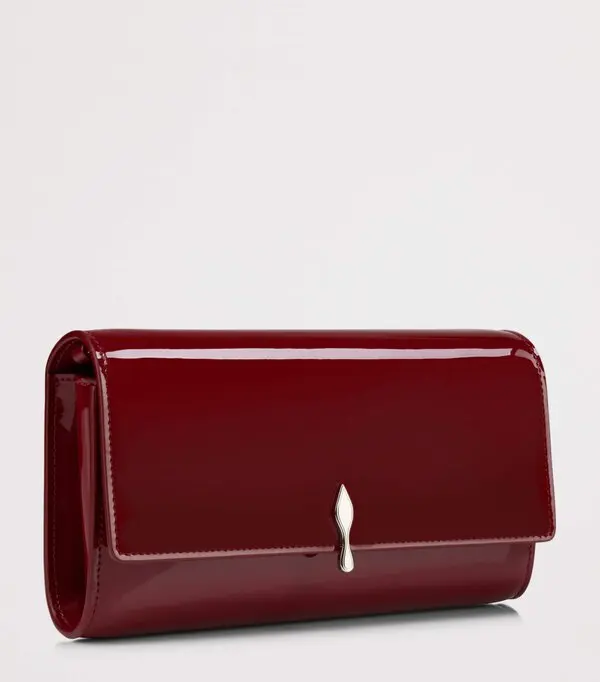 CHRISTIAN LOUBOUTIN Bettina Soft Patent Wallet-on-chain - Red