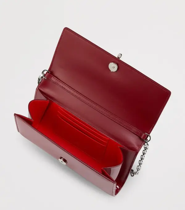 CHRISTIAN LOUBOUTIN Bettina Soft Patent Wallet-on-chain - Red