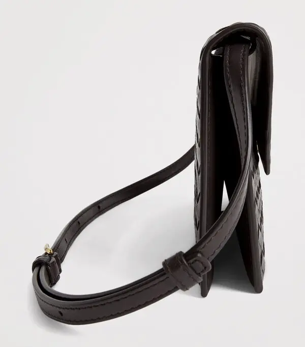 Bottega Veneta Nappa Leather Intrecciato Piccolo Envelope Pouch
