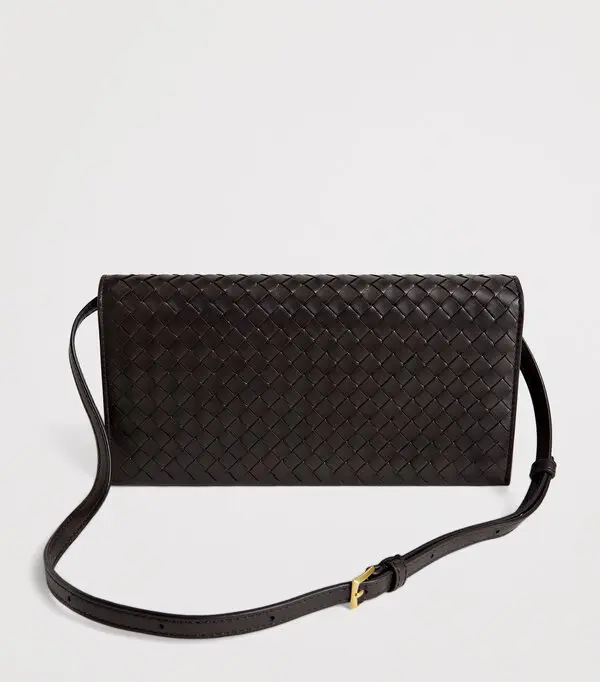 Bottega Veneta Nappa Leather Intrecciato Piccolo Envelope Pouch