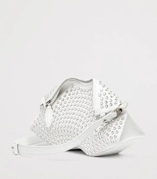 Alexander McQueen Embellished Leather Manta Clutch Bag