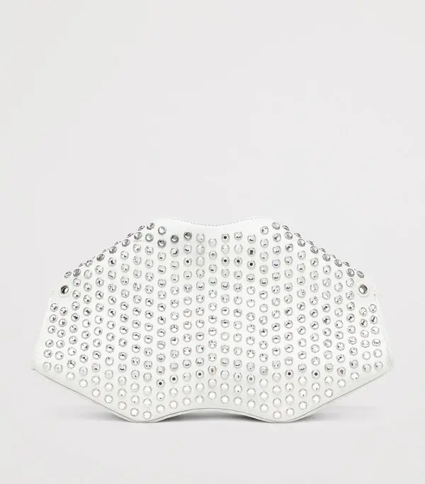 Alexander McQueen Embellished Leather Manta Clutch Bag