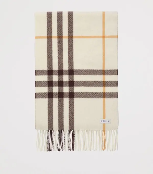 Burberry Cashmere Gradient Check Scarf