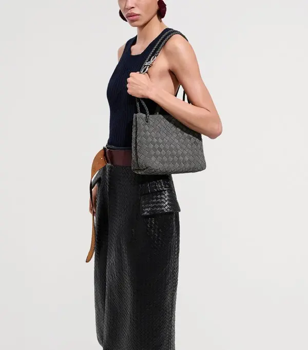 Bottega Veneta Small Suede Andiamo Top-handle Bag