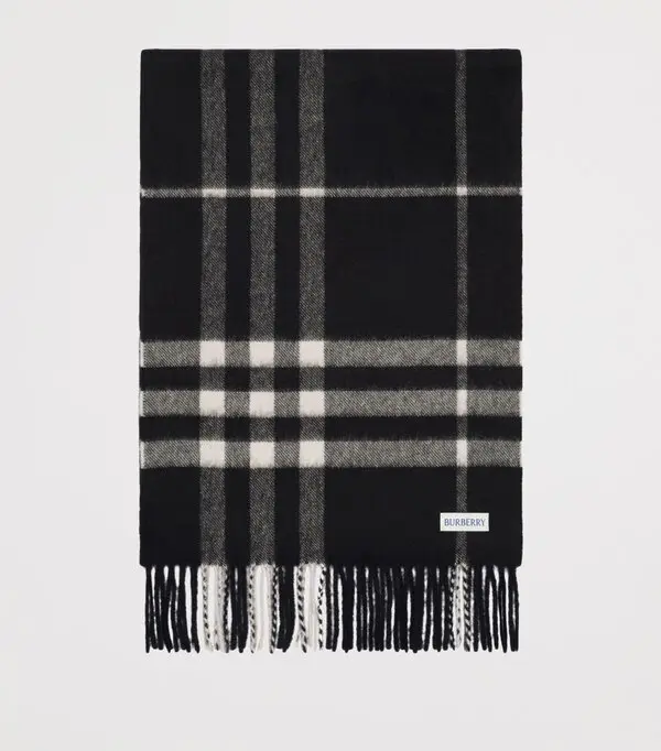 Burberry Cashmere Check Crystal-embellished Scarf