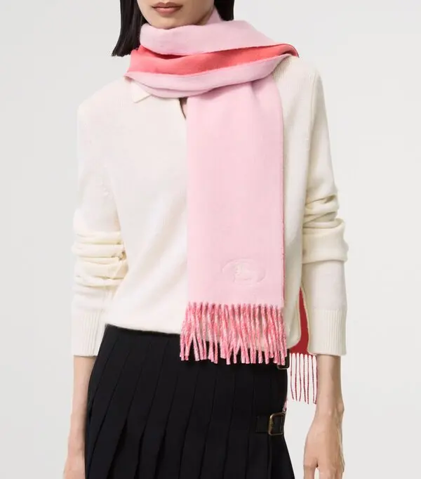 Burberry Cashmere Ekd Stamp Scarf