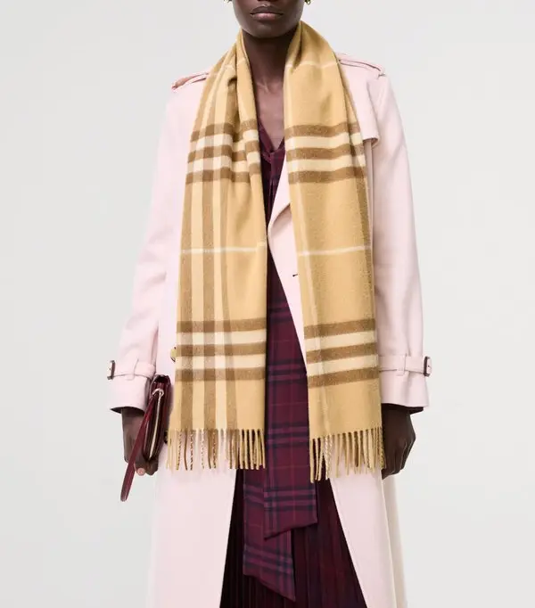 Burberry Cashmere Check Scarf