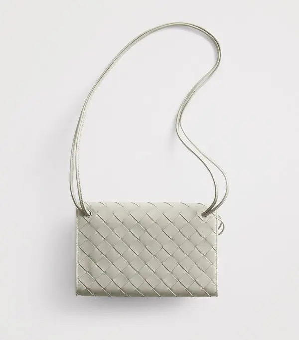 Bottega Veneta Leather Andiamo Wallet On Strap