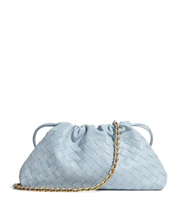 Bottega Veneta Leather Dustbag Shoulder Bag - Grey