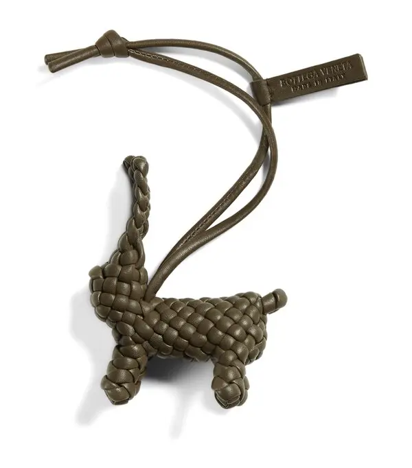 Bottega Veneta Intrecciato Leather Rabbit Charm