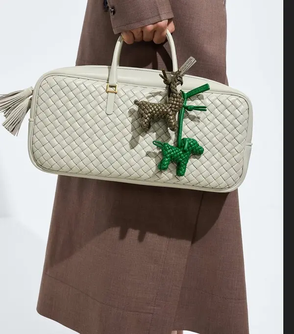 Bottega Veneta Intrecciato Leather Rabbit Charm