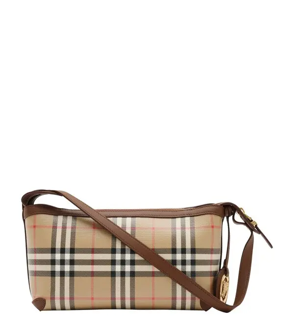 Burberry Mini Check Shoulder Bag - Beige