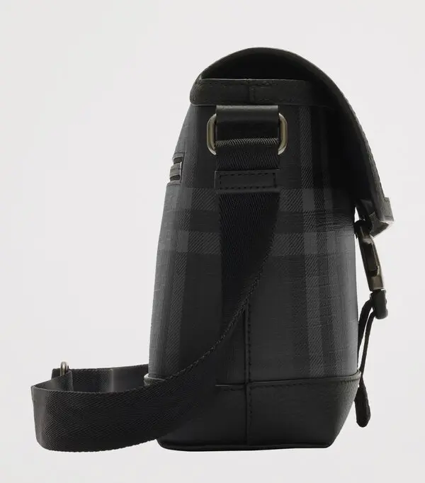 Burberry Small City Check Clip Messenger Bag